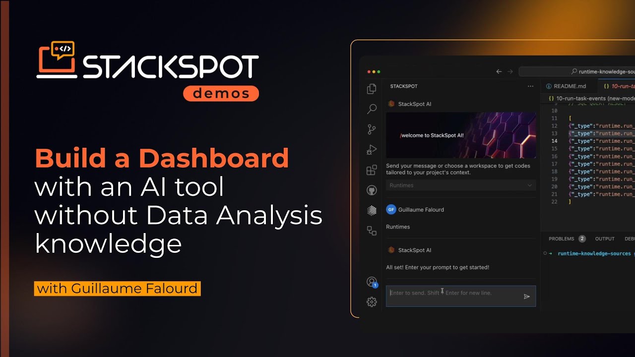 Build a Dashboard with an AI tool without Data Analysis knowledge | StackSpot Demos