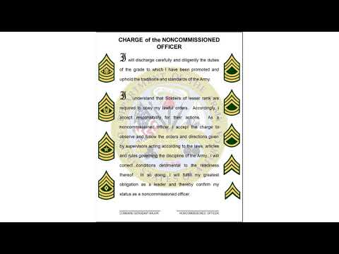 The Charge of the Noncommissioned Officer