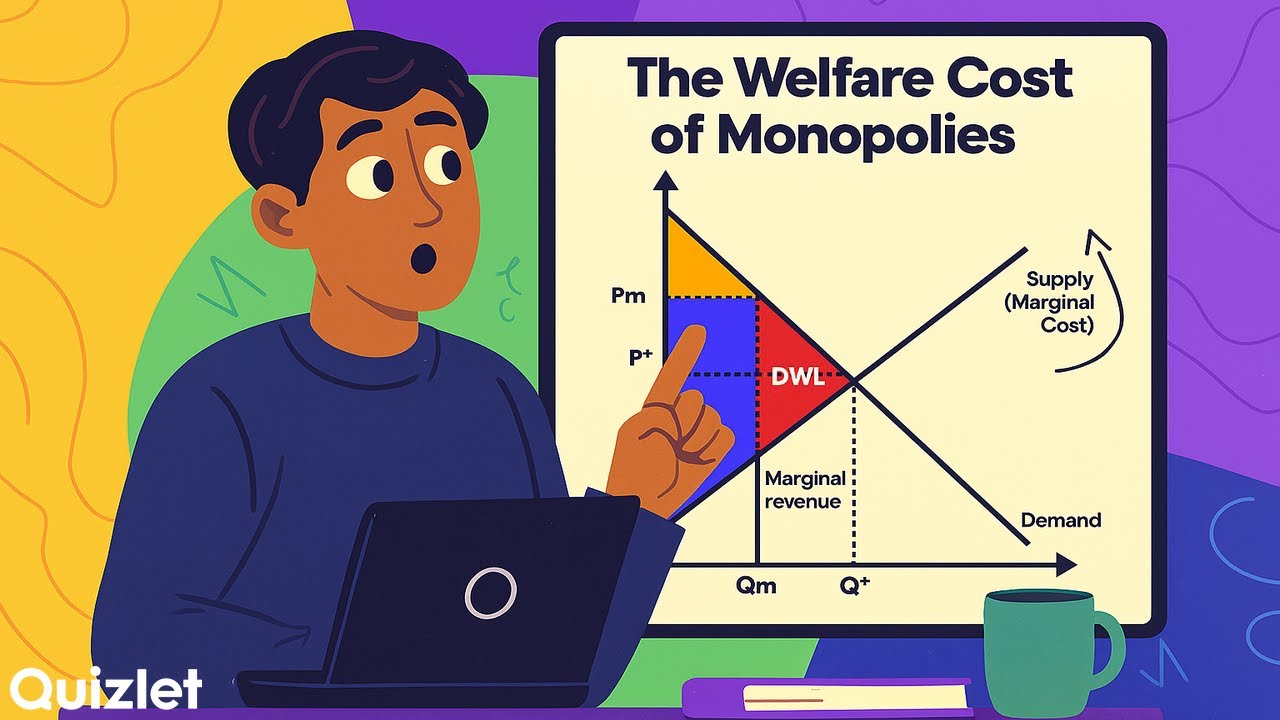 Welfare Loss from Monopoly Explained | Deadweight Loss and Surplus Breakdown