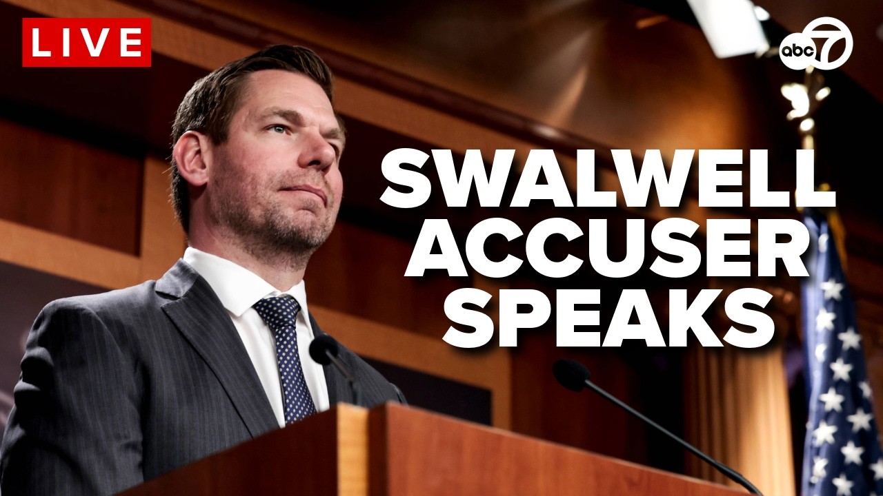 🔴LIVE: Accuser in Rep. Eric Swalwell case holds press conference
