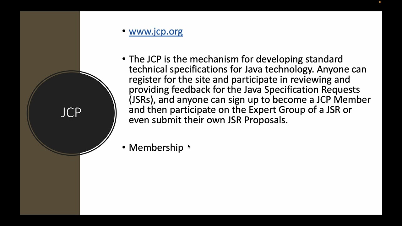 Java Language Part 2 - Java JCP , JSR