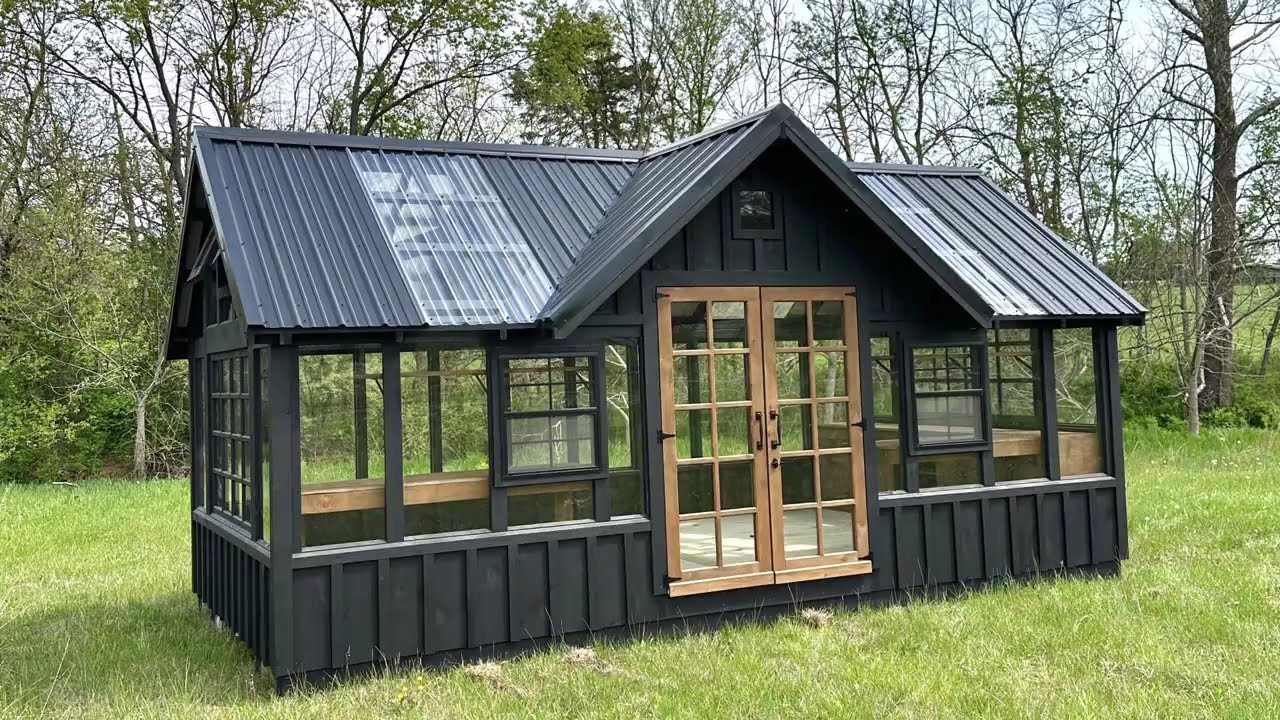 👀 EVERY (almost) GREENHOUSE True Craft has ever built… in 2 minutes. #truecraftsheds #garden #shed