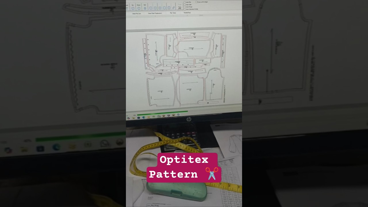 Optitex Pattern 👌 #pattern #patternmaking #2d #3d #patterns #sewingpatterns #sewingtutorial #optitex