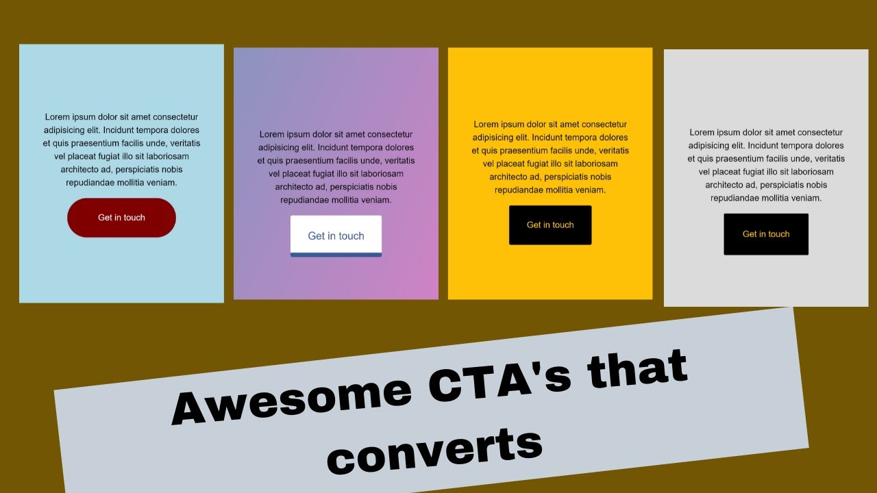 Buttons With Awesome Hover Effects Using Only HTML & CSS