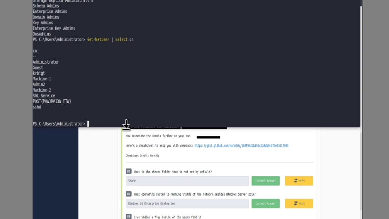 TryHackMe - Walk through video on Post Exploitation room on tryhackme.com