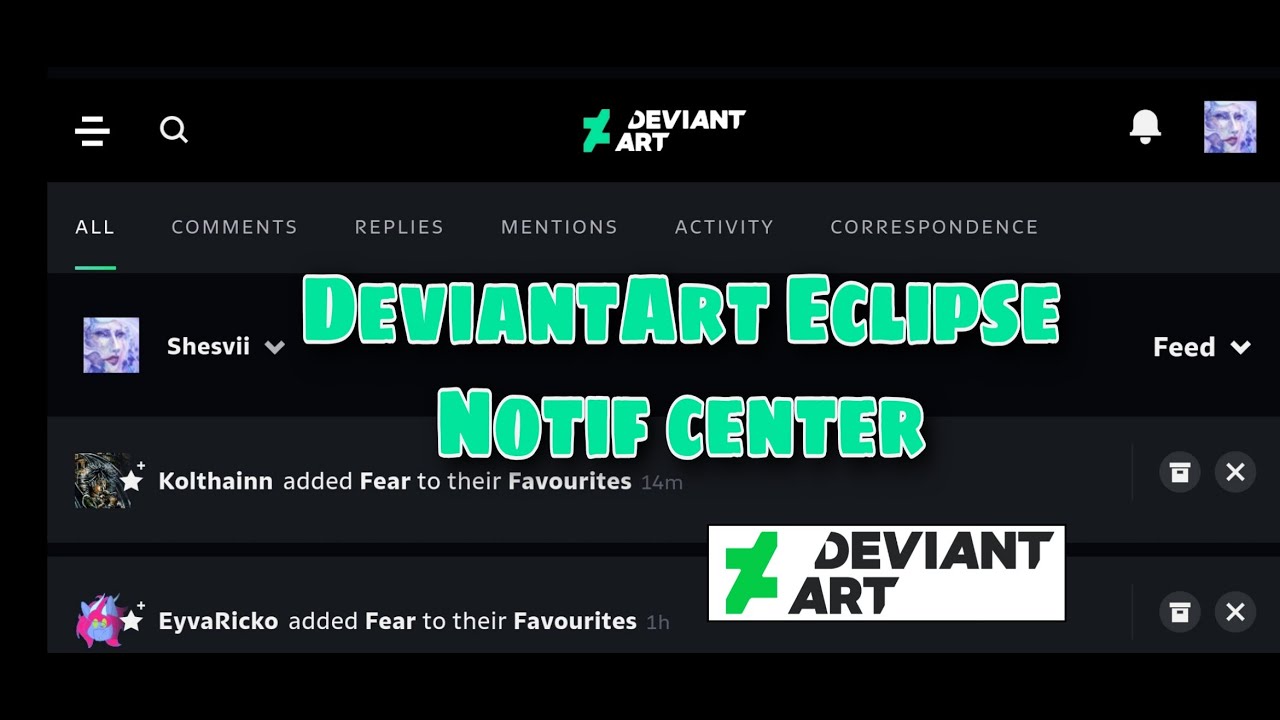 DeviantArt Eclipse inbox - A closer look