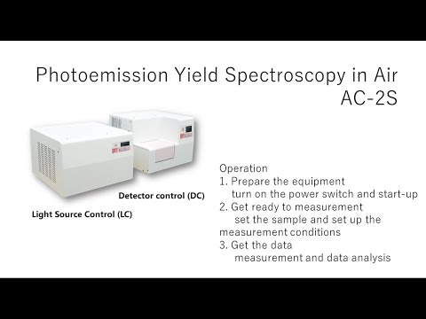 How to operate AC-2S【Photoemission Yield Spectroscopy in Air】