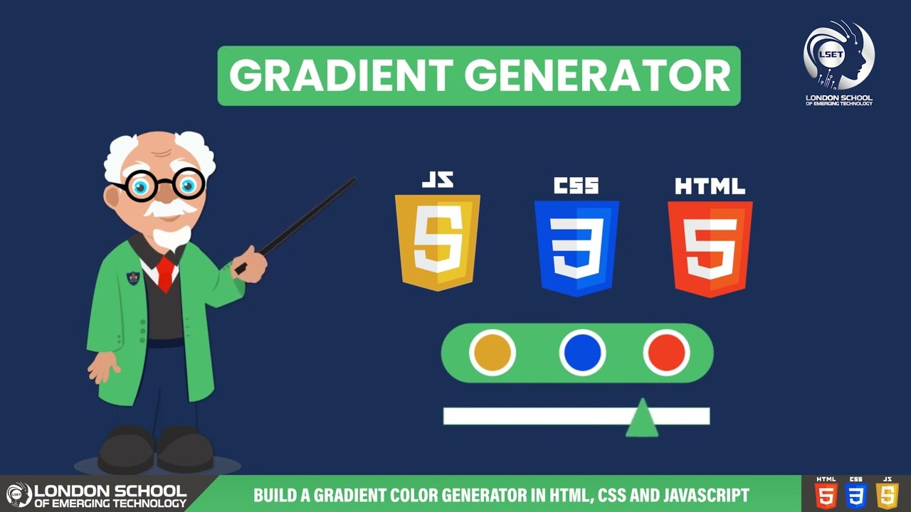 How to Build a Gradient Color Generator with HTML, CSS, and JavaScript | #basicproject