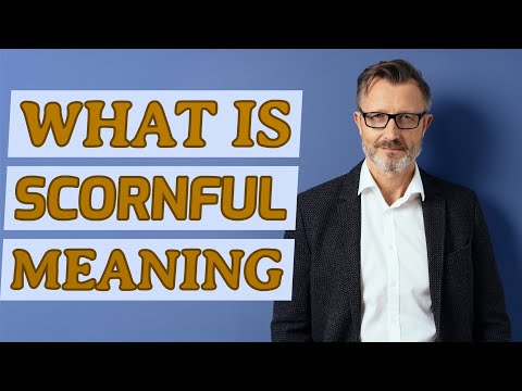 Scornful | Meaning of scornful π π