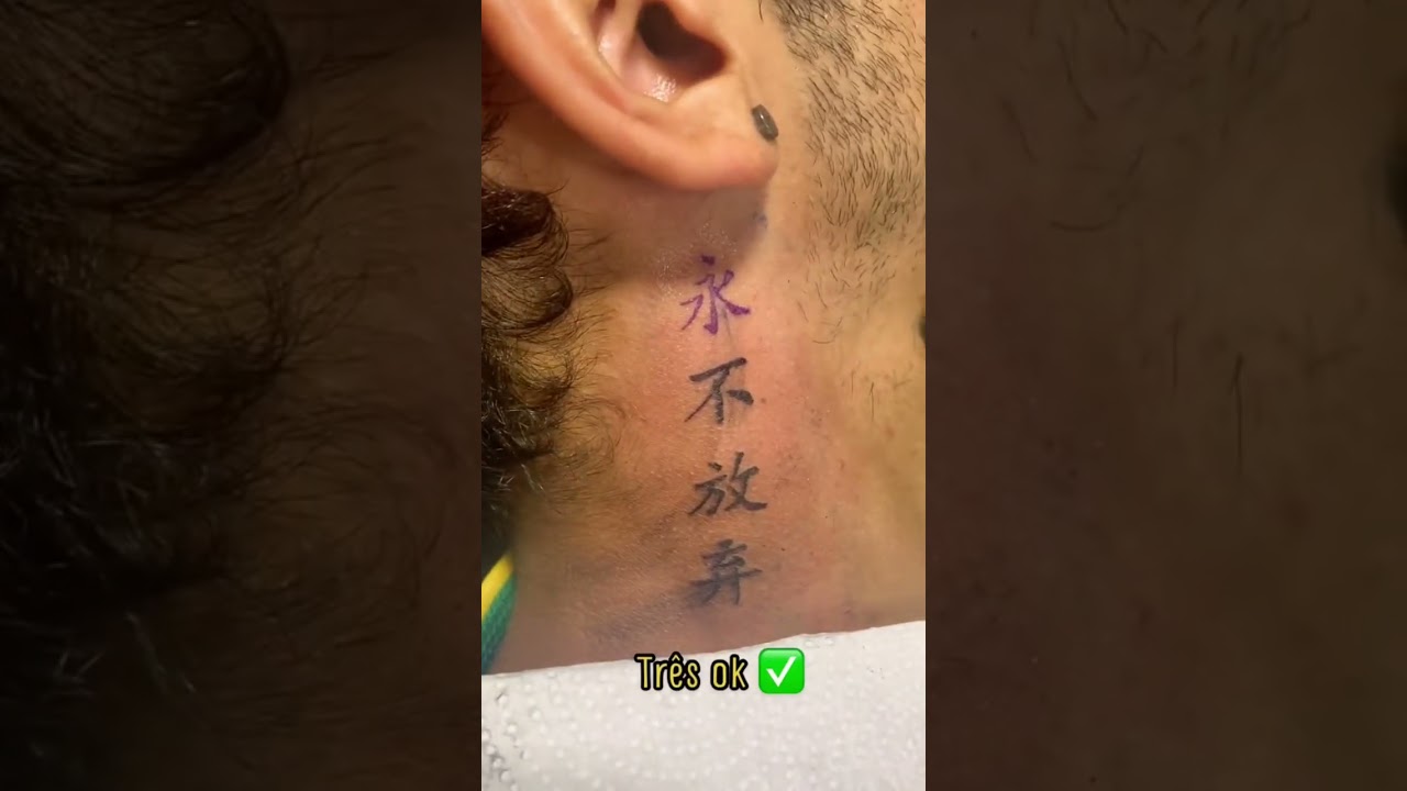 Tattoo de escrita em Japones 🐉🫶🏻 #tattoo #tatuagem #ideiascriativas