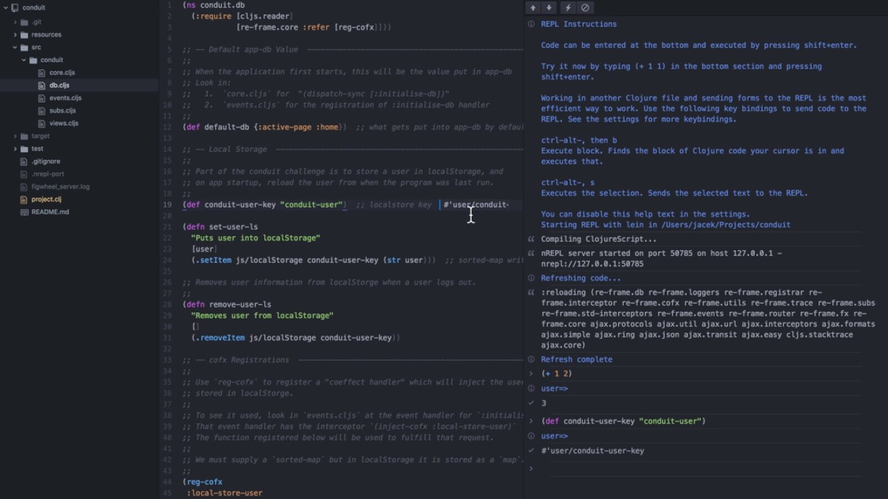 Atom for Clojure - REPL
