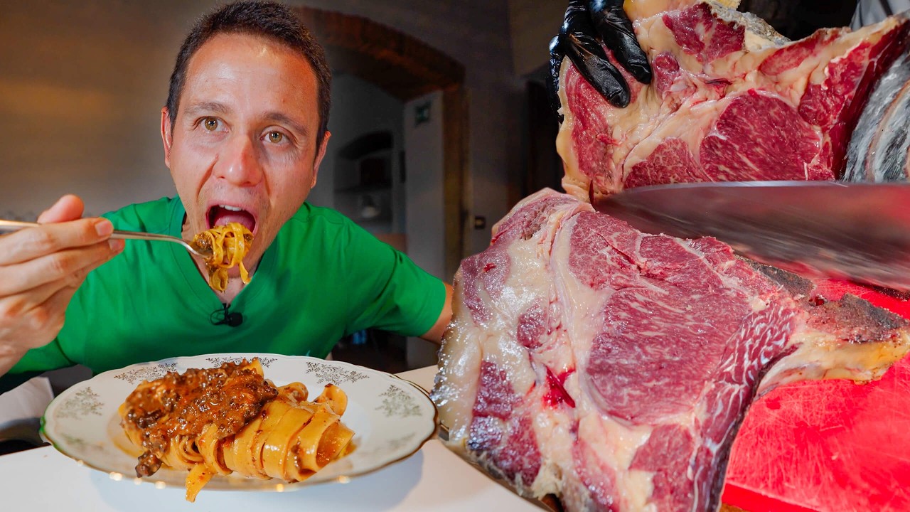 Eating at Italy’s Most Bizarre Restaurant in Tuscany 🇮🇹 (Delicious or Terrifying?)