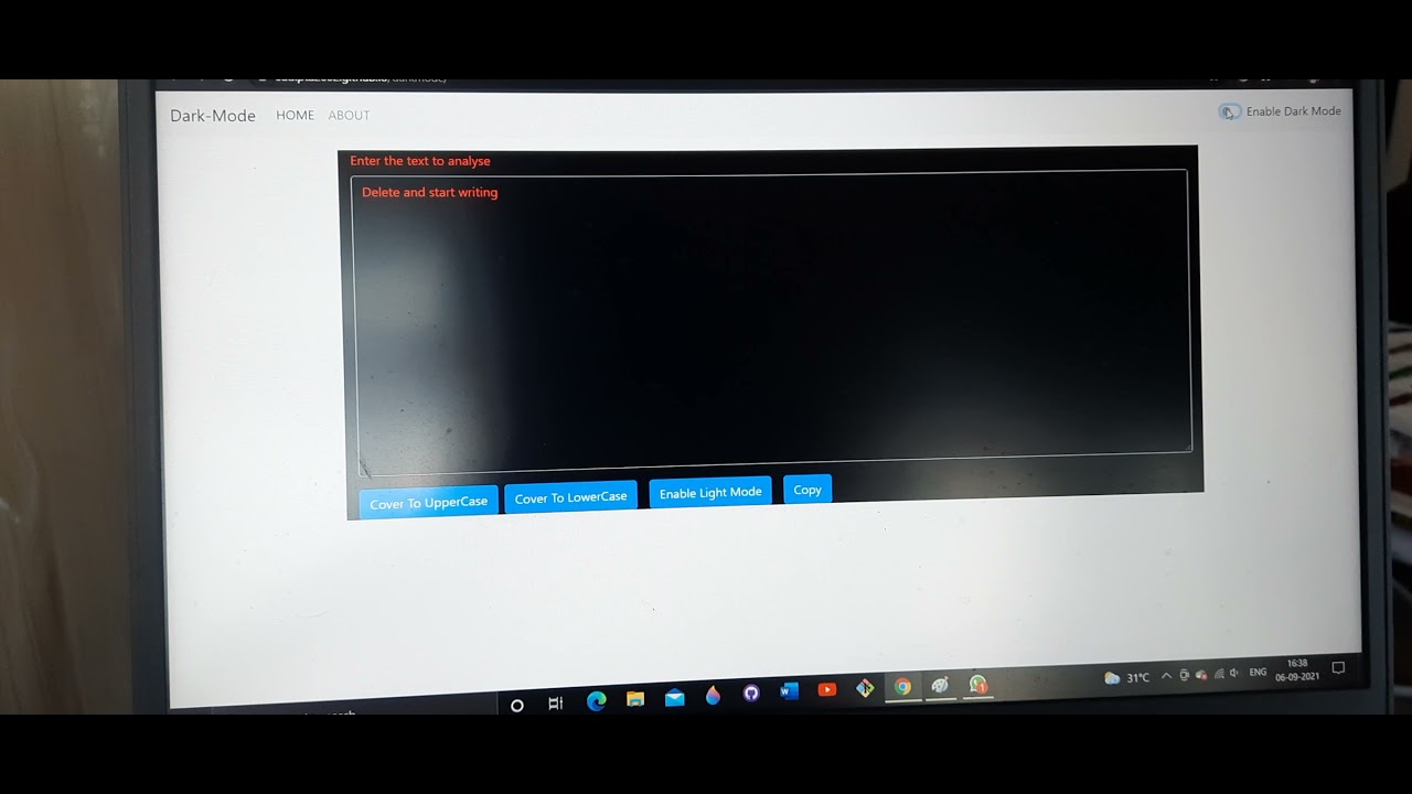 Dark Mode Enabled || Text Modification|| React Js || Web Development #textUtils