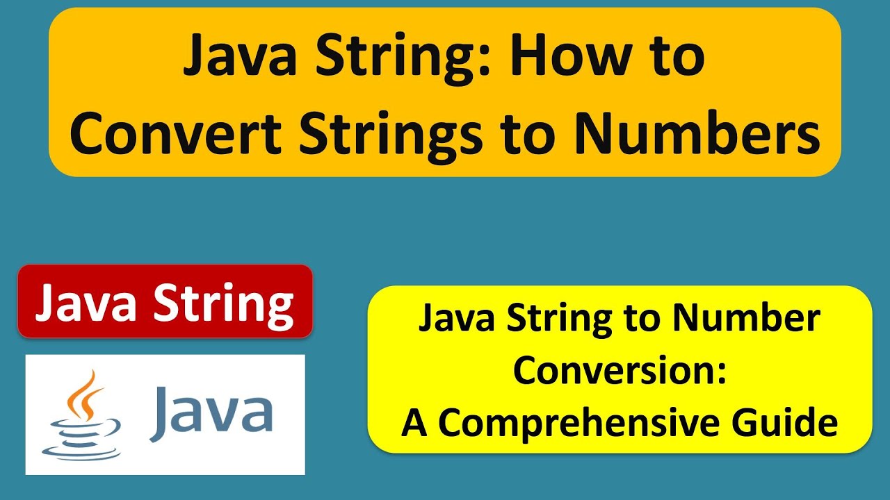 Java String: How to Convert Strings to Numbers | Java String (Strings to Numbers) | Java Tutorial