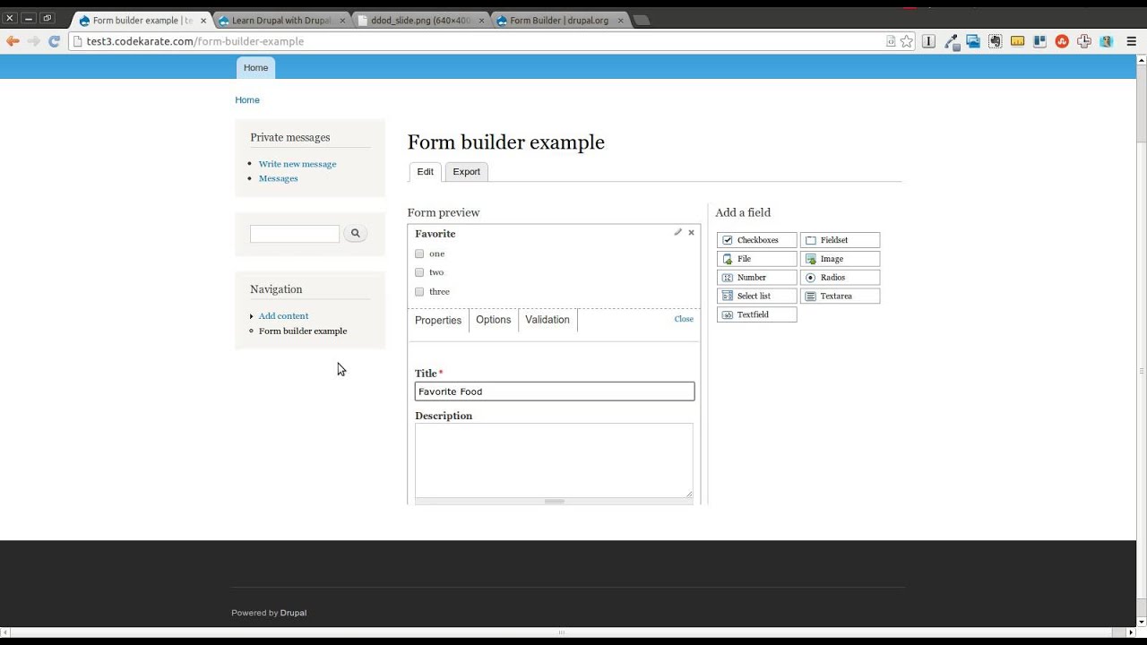 Drupal 7 Form Builder Module - Daily Dose of Drupal episode 92