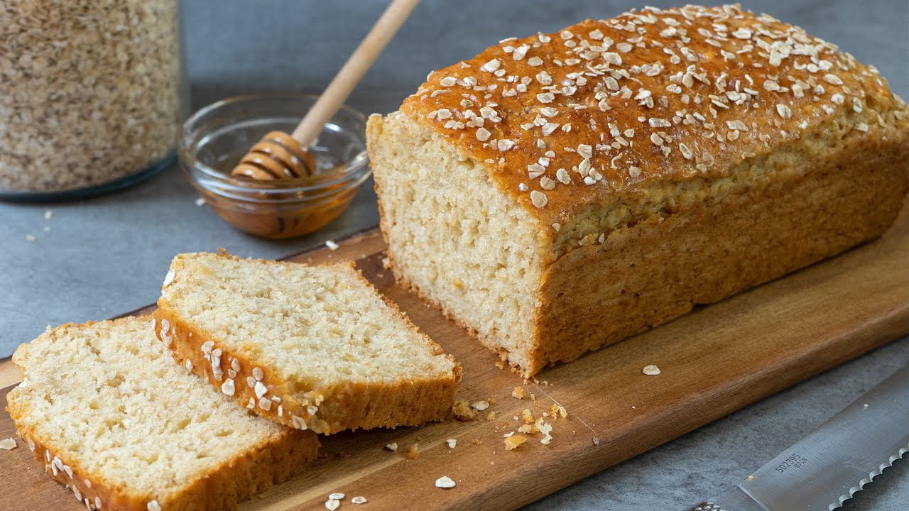 Quick Honey Oat Bread (No Yeast)