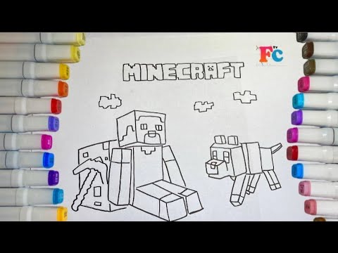 Minecraft Colouring Pages / Minecraft cool / @FantasycolouringTV
