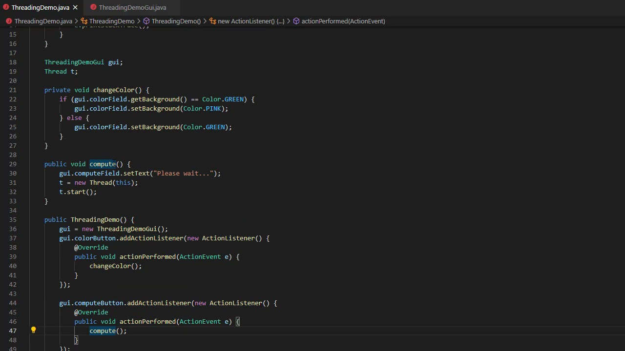 Java Swing Threading Basics