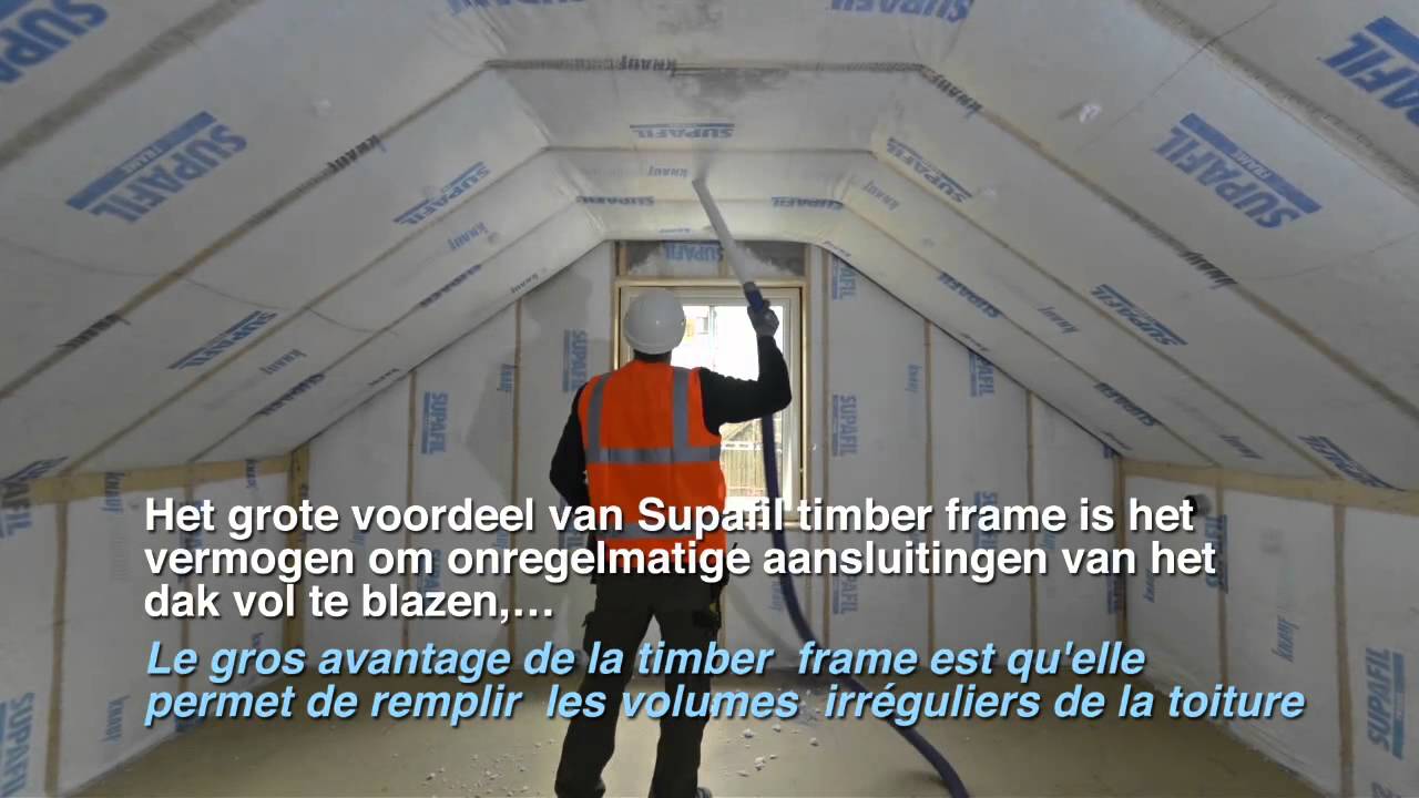 Supafil timber frame installatie