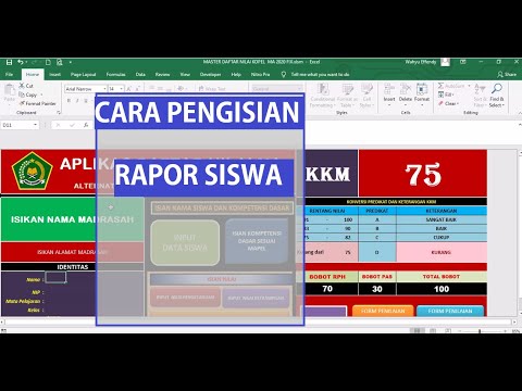 CARA MENGISI RAPOR SISWA DENGAN APLIKASI EXCEL KOPEL