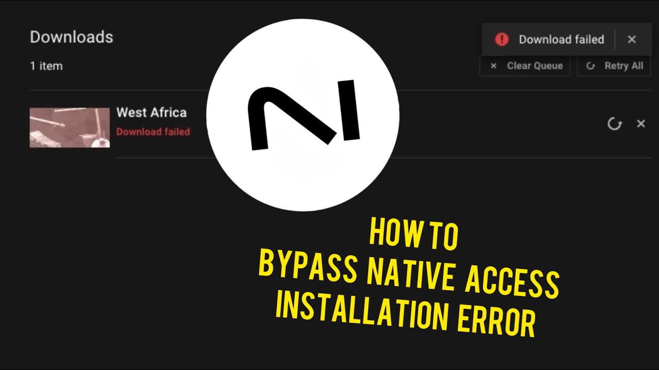 BYPASSING NATIVE ACCESS - Installation Error