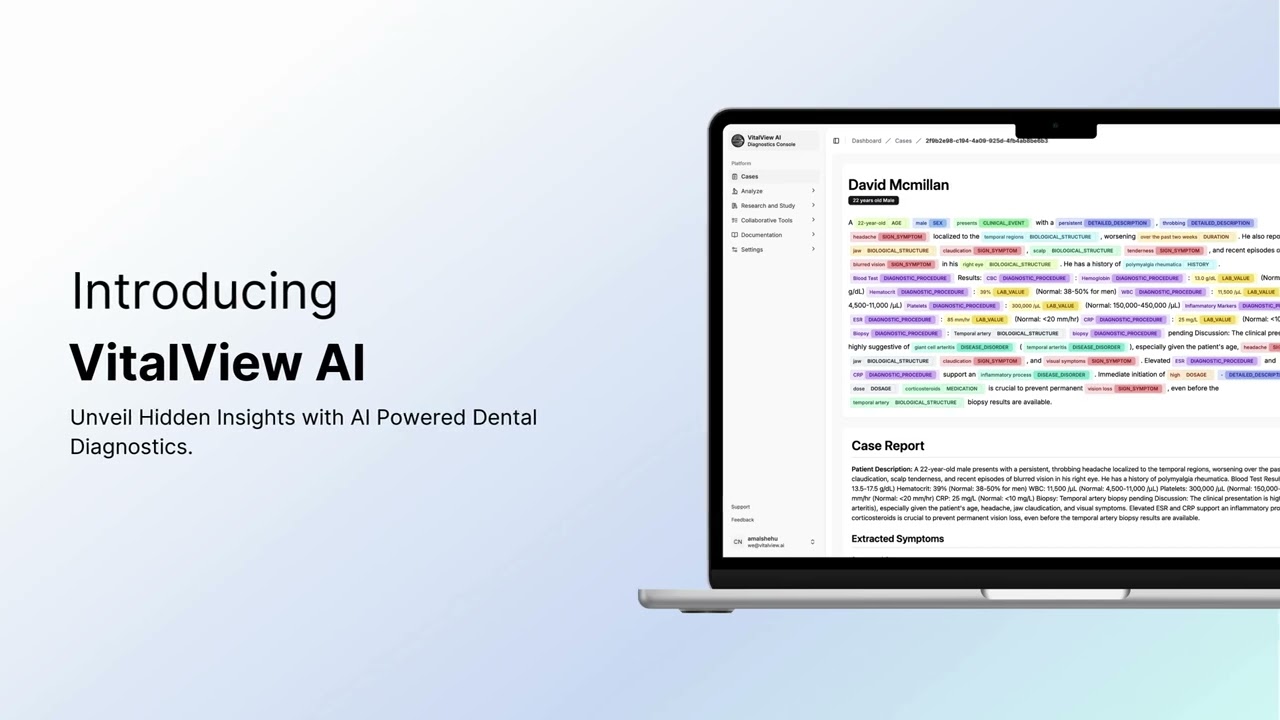 Introducing VitalView AI Diagnostics Console