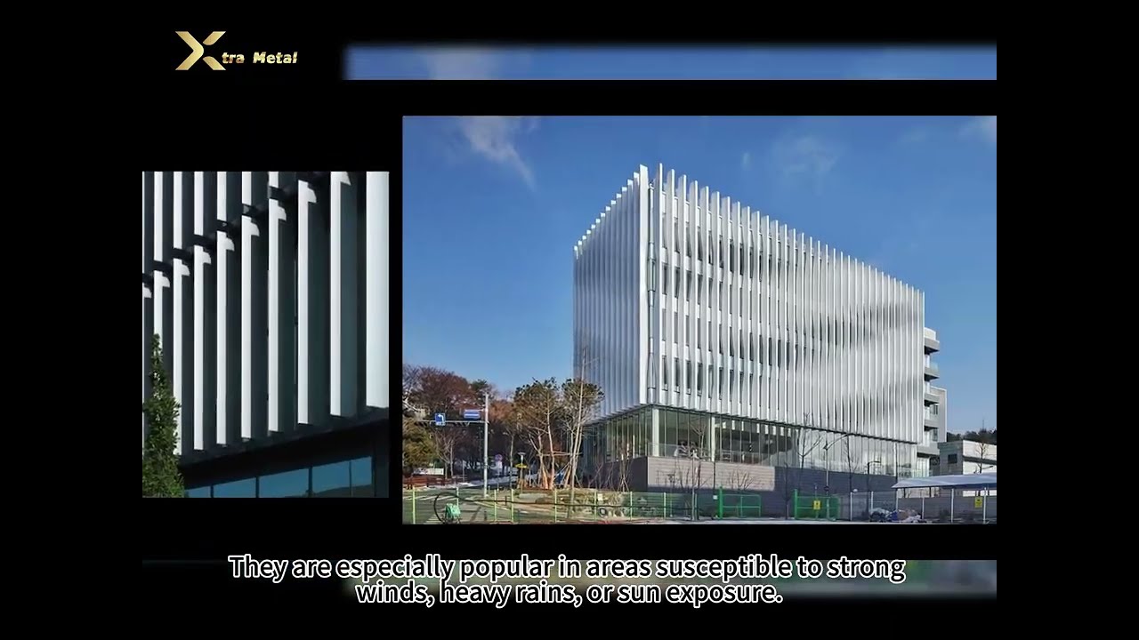 Aluminum Vertical louver for architecture