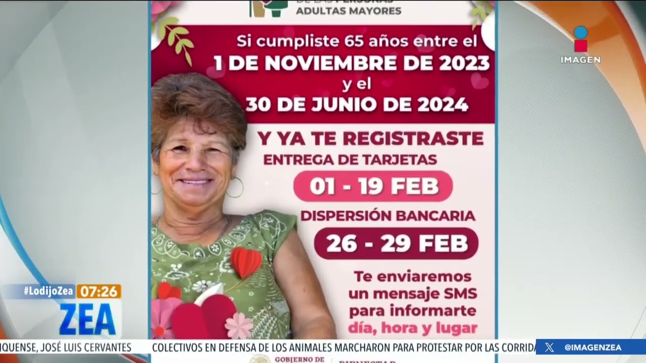 Pensión Bienestar: Adultos mayores recibirán su tarjeta del 1 al 19 de febrero | Francisco Zea