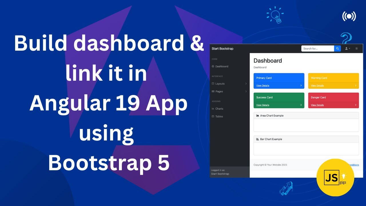 Build a Responsive Dashboard in Angular 19 with Bootstrap 5!