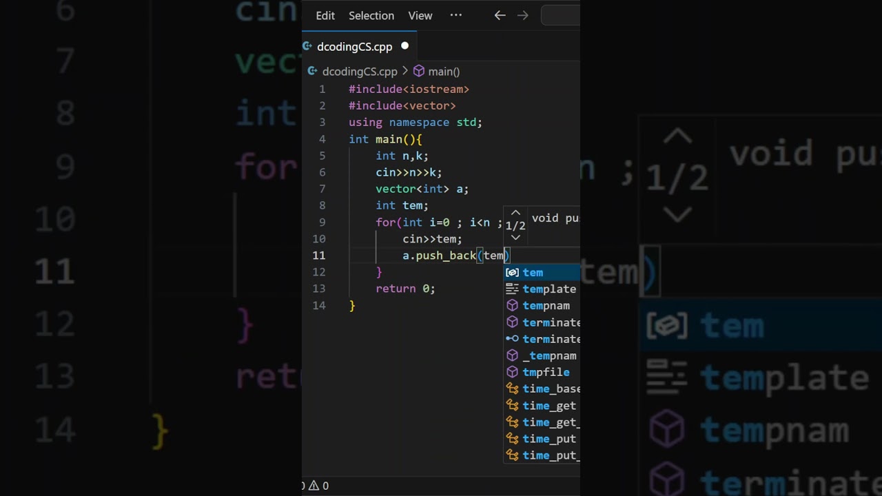 #codeforces 158A Next Round #competitiveprogramming #cplusplus #coding #programming
