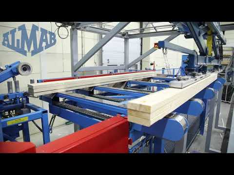 Almab Cutting line for trusses Hundegger SC3 saws