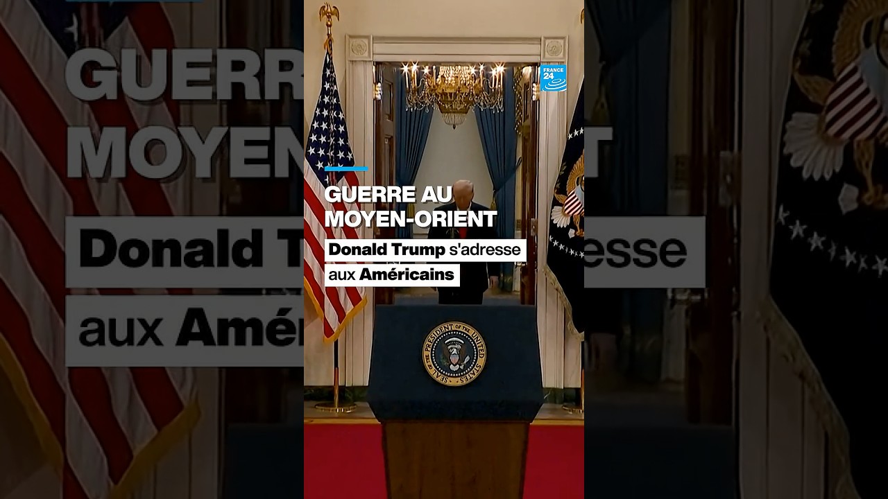 Donald Trump s'adresse à la nation pour la première fois depuis la guerre au Moyen-Orient