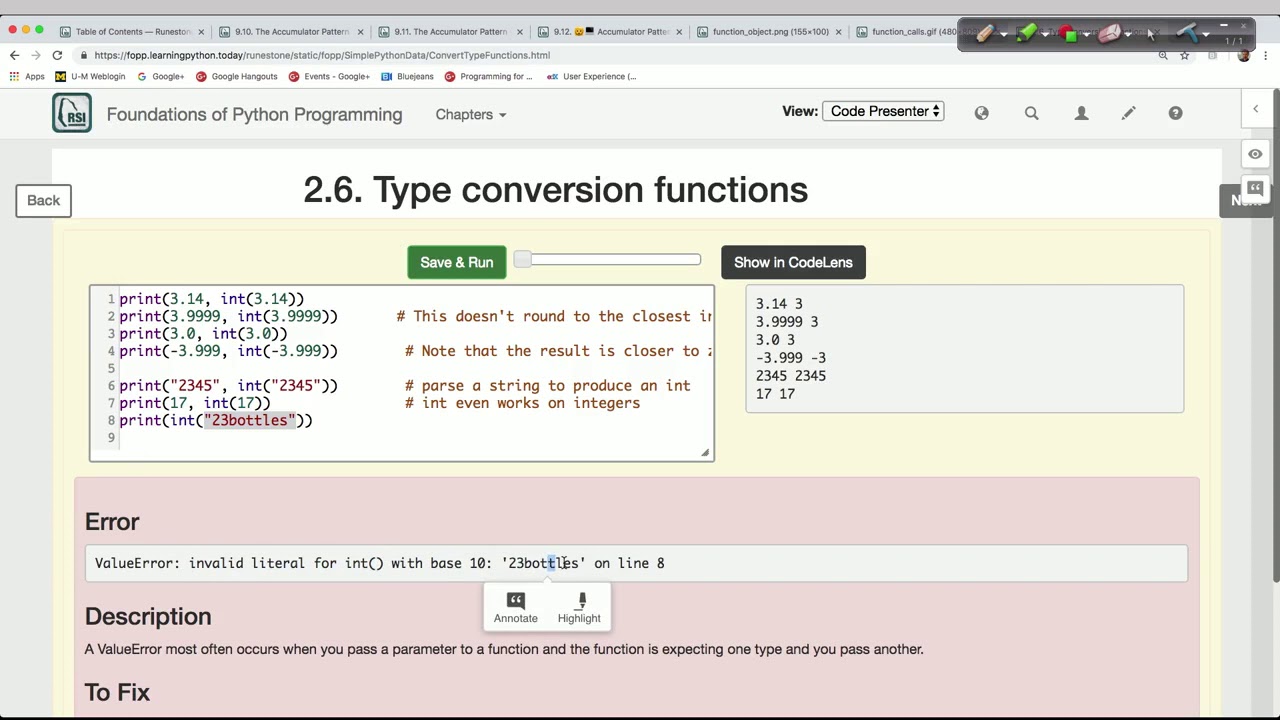 Type Conversion Functions - Python Basics