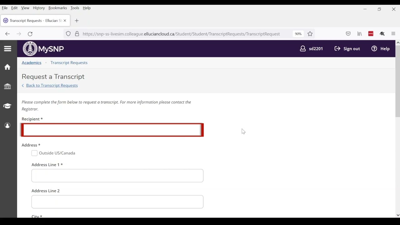 How to Request a Transcript