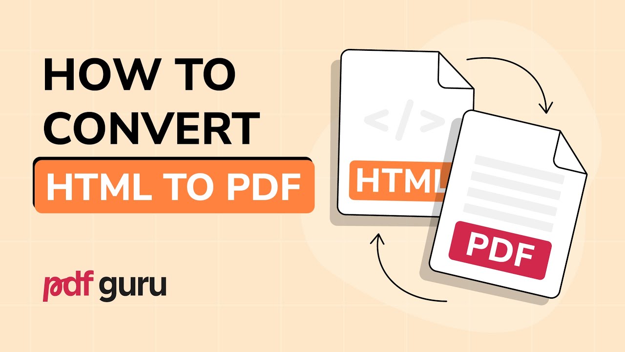 How to Convert HTML to PDF & PDF to HTML - Best Method for Any Device
