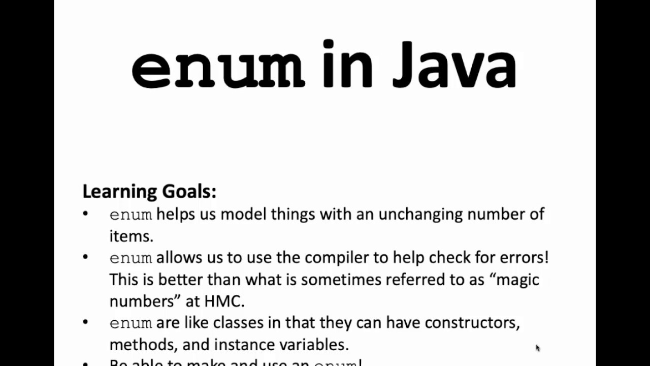 Using Java enum to create a finite set of objects of a type