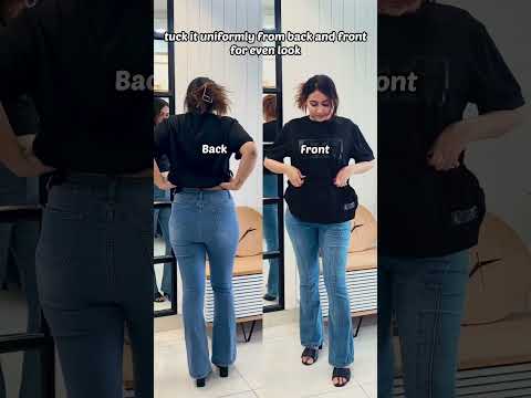 How to style a long T-shirt❓ #fashion #style #youtubeshorts #shortsvideo #foryou #youtuber #fypシ