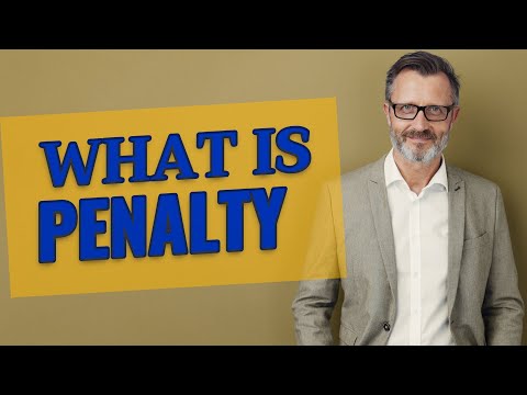 Penalty | Meaning of penalty 📖