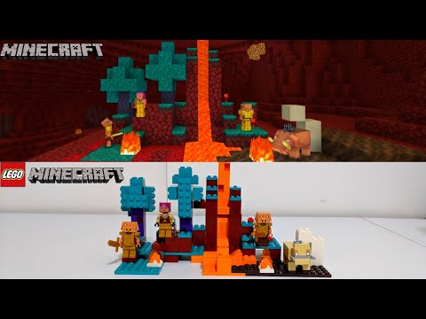 LEGO Minecraft The Warped Forest set 21168 in Minecraft