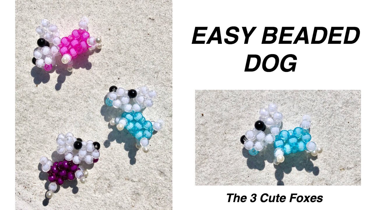 Simple Beaded Dog | how to