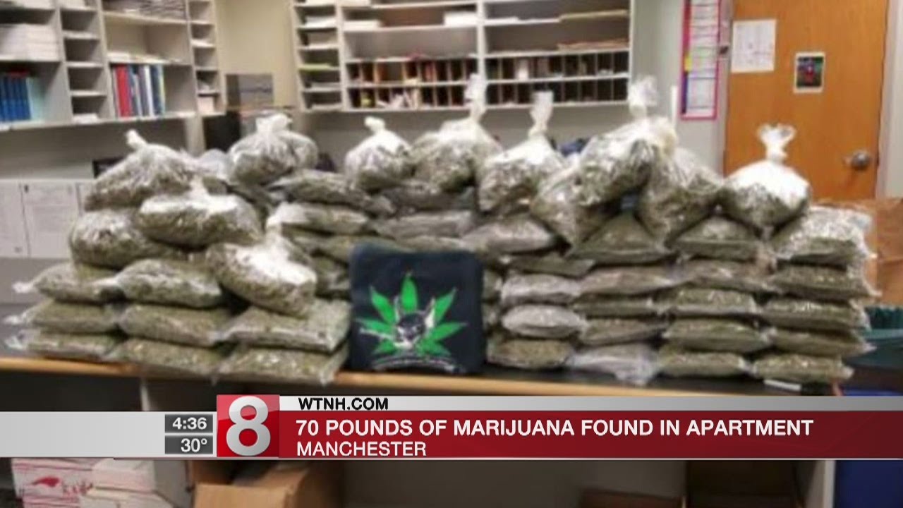 Police: 70 pounds of marijuana seized in Manchester drug bust