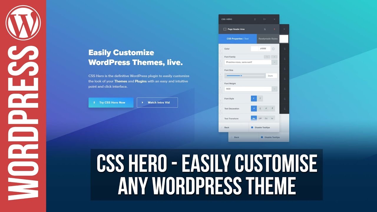 Customise ANY Wordpress Theme with CSSHero
