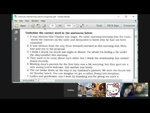 Idioms - Moods Are Like Weather