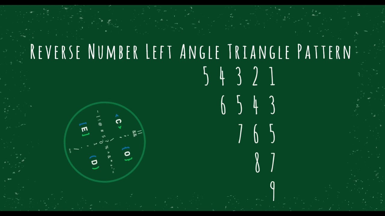 73 Number Left Angle Triangle Pattern without any pre-defined method using while loop in Python
