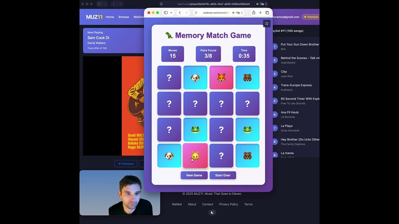 Playing Memory Match Game | Codorex