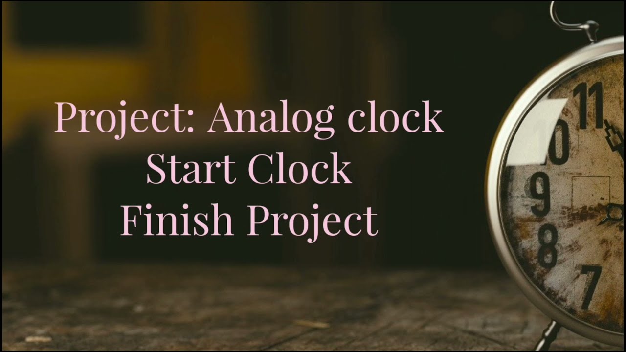 java: project Analog Clock part-5 || start clock || finish project || vs code java || swing java