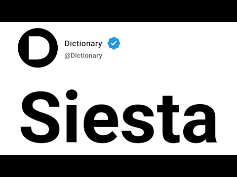 Siesta Meaning In English