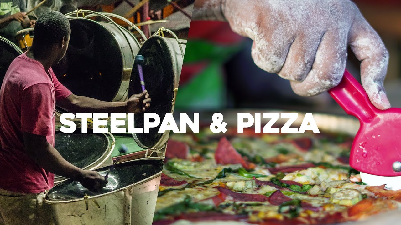 Steelpan & Pizza - Railway Pizza at Siparia Deltones Panyard