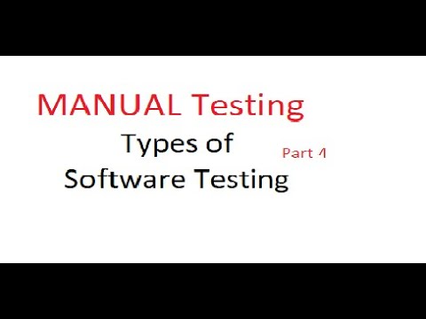 Software Testing Types in MANUAL Testing part 5#softwaretesting #manualtesting