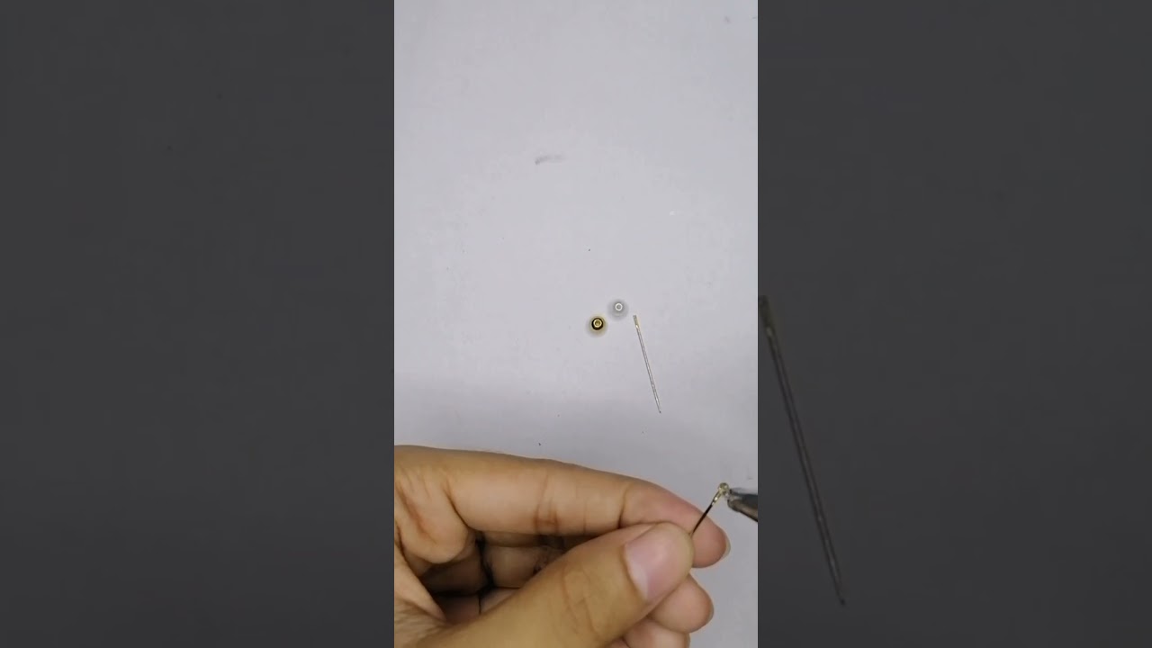hijab pin with needle || Diy hijab pin || #shorts